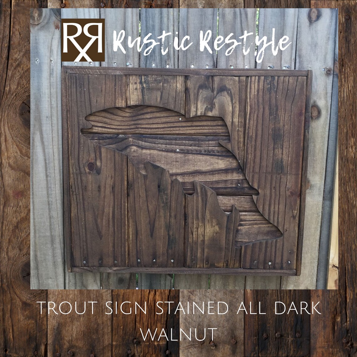 Wooden Pallet Trout, Wall Hanging, Lake House Signs, Fish Gift Ideas ...