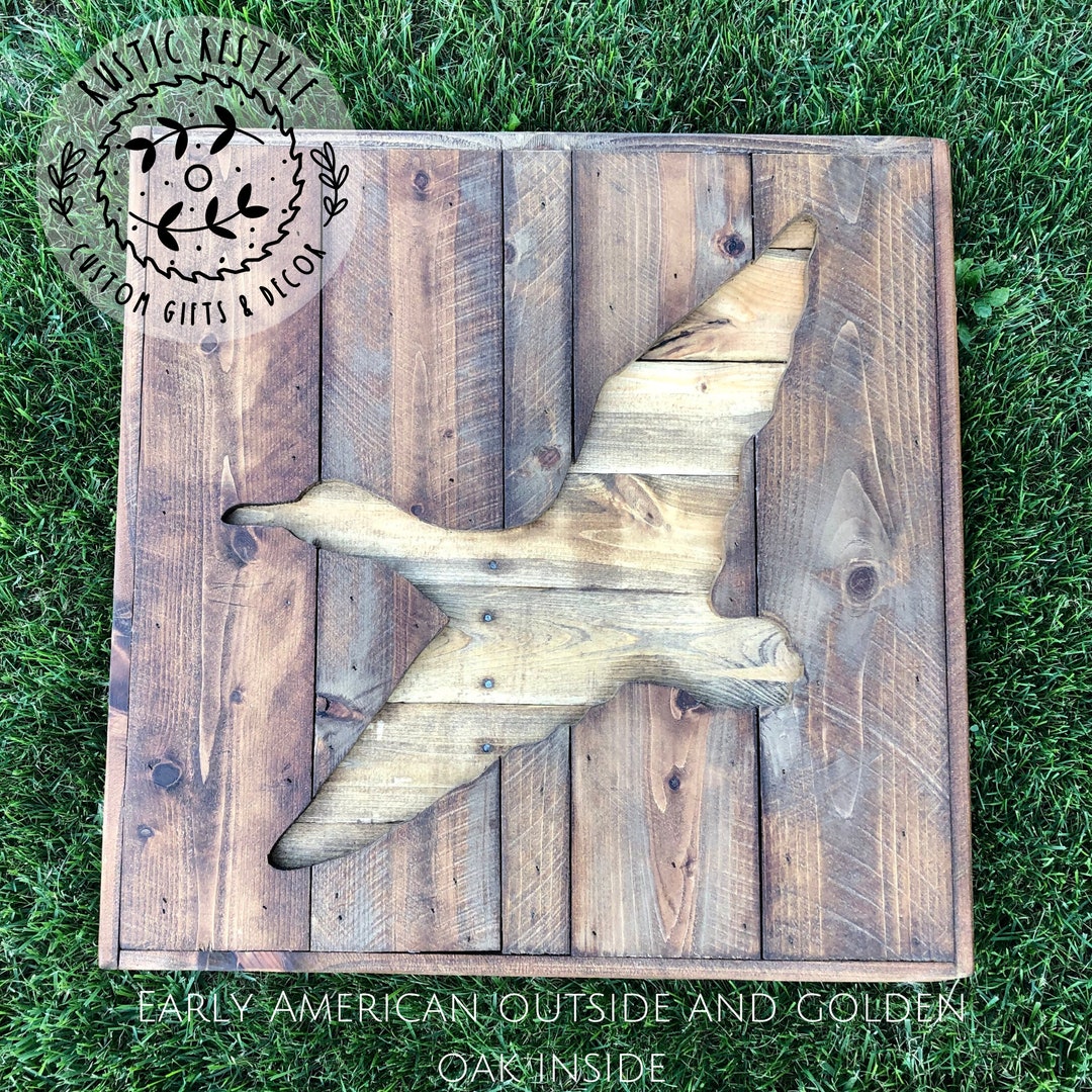 Rustic Wood Duck Hunting Sign, Large Wood Pallet Wall Art, Rustic Home ...