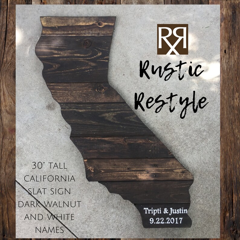 California Map California Wall Art Pallet State Cut Out - Etsy