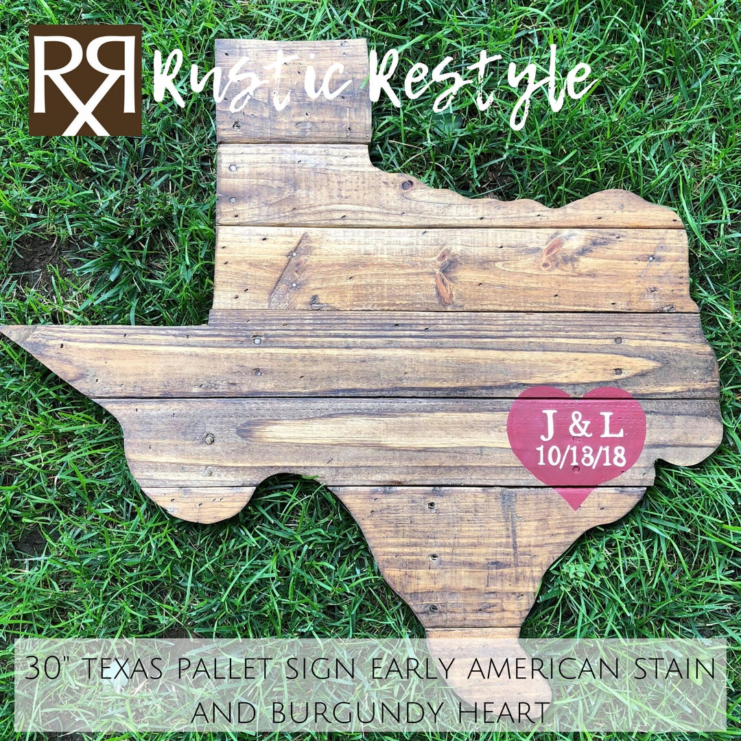 30" State of Texas Wall Art, Texas Decor, Texas Cut Out, Cutout State ...