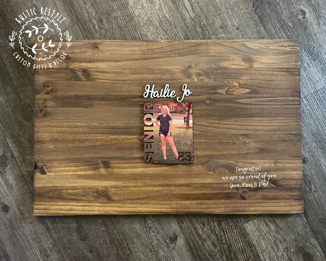 Graduation Guest Book Board Its a Signable Rustic Wood Sign, You Can ...