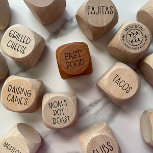 Design Your Own Dinner Dice, Lunch Dice, Restaurant Dice, Craft ...