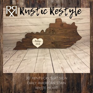 Kentucky Wedding Guest Book Sign, Personalized Wood Guestbook ...