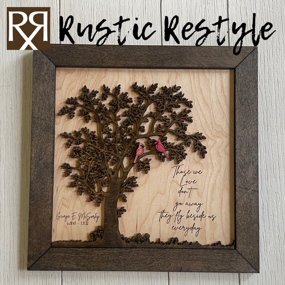 Memorial Cardinal Remembrance Plaque 10x10 Frame - Etsy