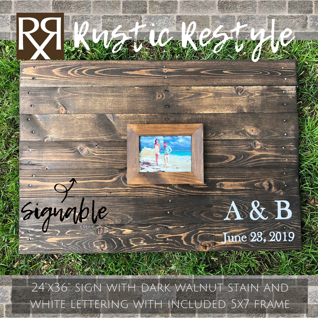 Large Wedding Alternative Guest Book Sign in Book for Guests - Etsy