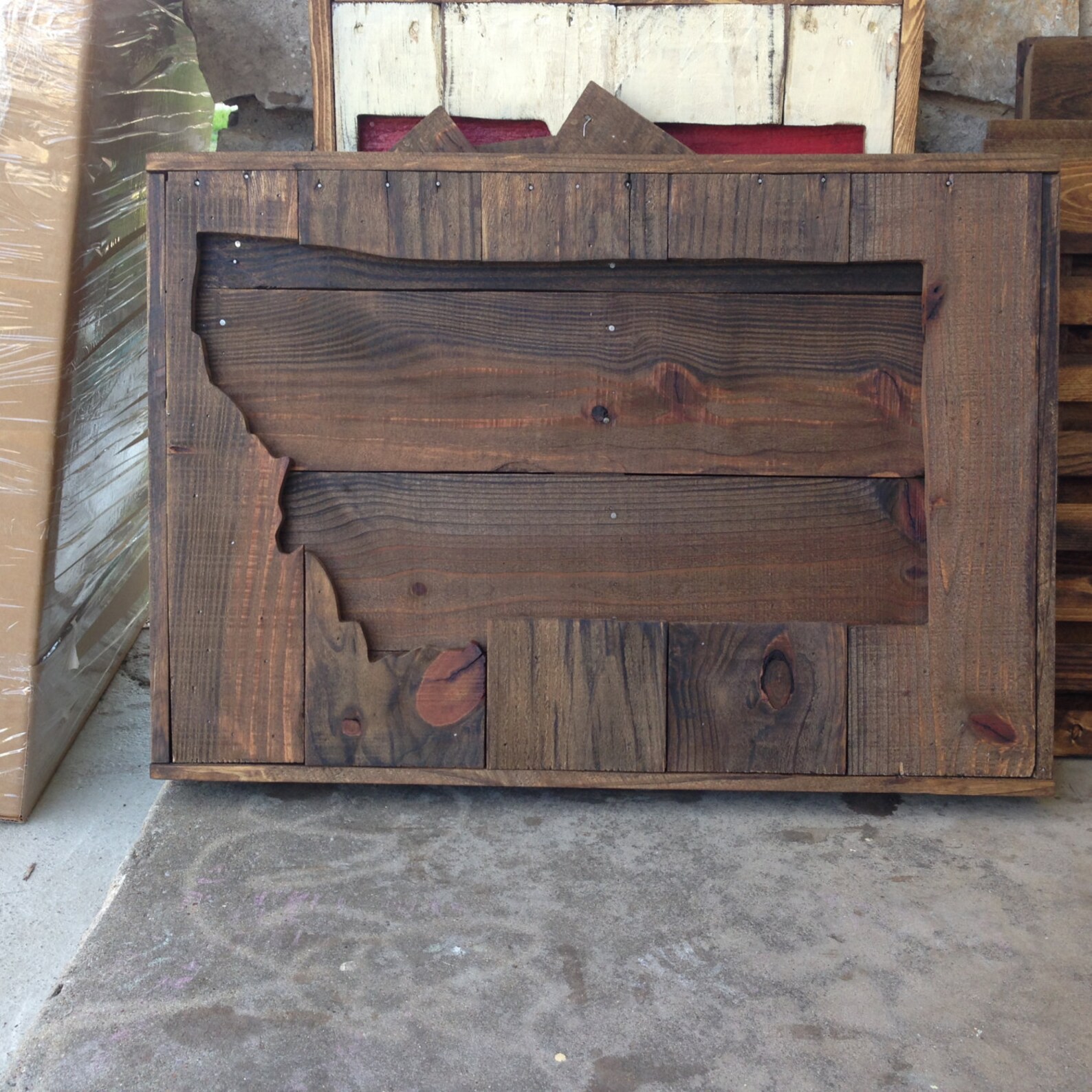 Wood State Reclaimed Sign Wall Hangings Pallet Signage - Etsy