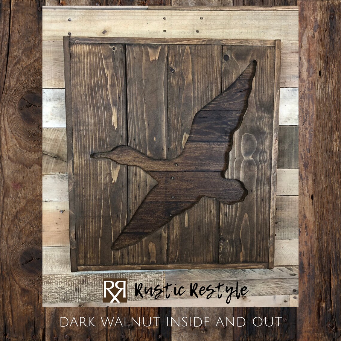 Rustic Wood Duck Hunting Sign Large Wood Pallet Wall Art - Etsy