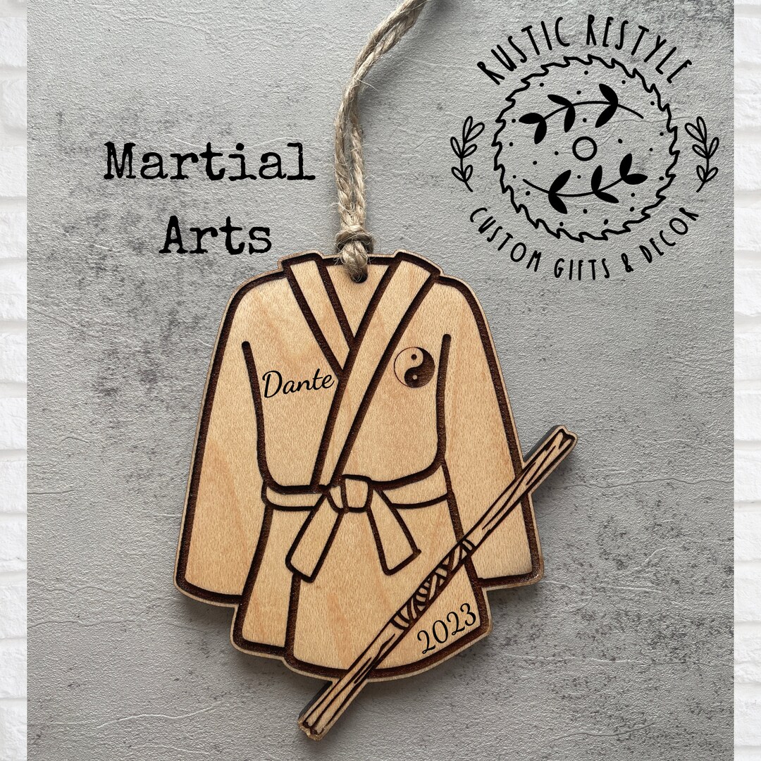 Martial Arts Christmas Ornament, Personalized Jiu-jitsu, Karate ...
