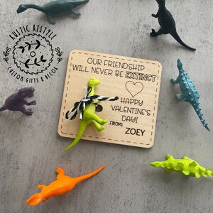 Classroom Dinosaur Valentines, Personalized Wooden Valentine's Day Gift ...