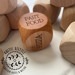 Design Your Own Dinner Dice, Lunch Dice, Restaurant Dice, Craft ...