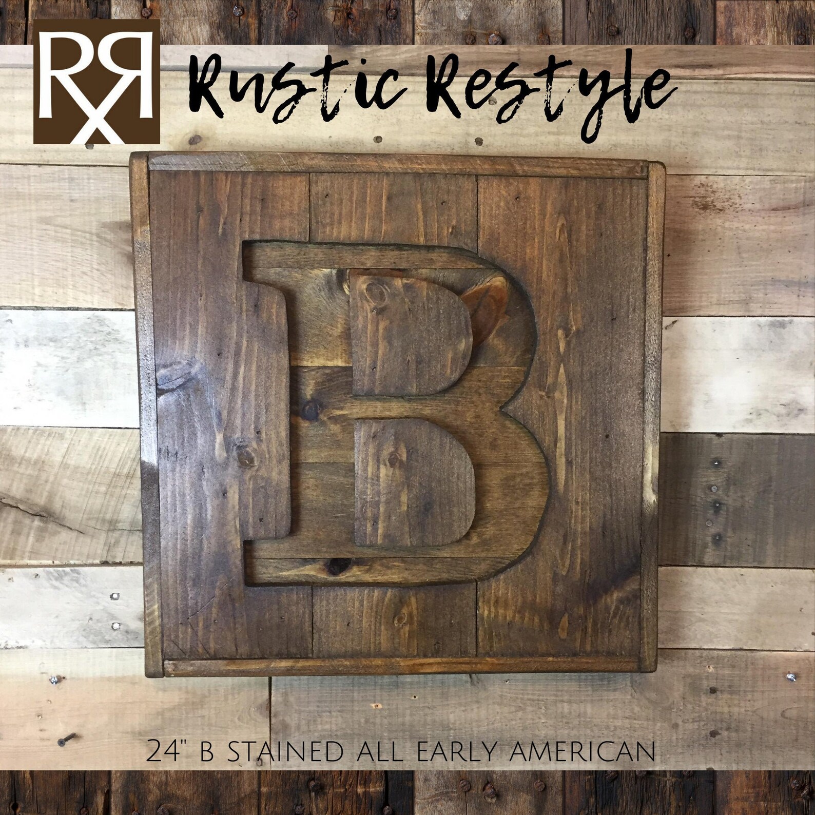 Custom Recycled Pallet Initial B Sign Wooden Letter Sign - Etsy