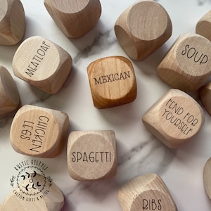 Design Your Own Dinner Dice, Lunch Dice, Restaurant Dice, Craft Dice ...