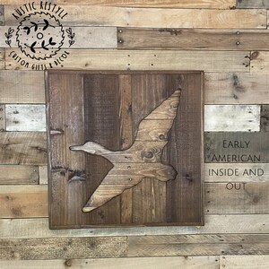 Rustic Wood Duck Hunting Sign, Large Wood Pallet Wall Art, Rustic Home ...