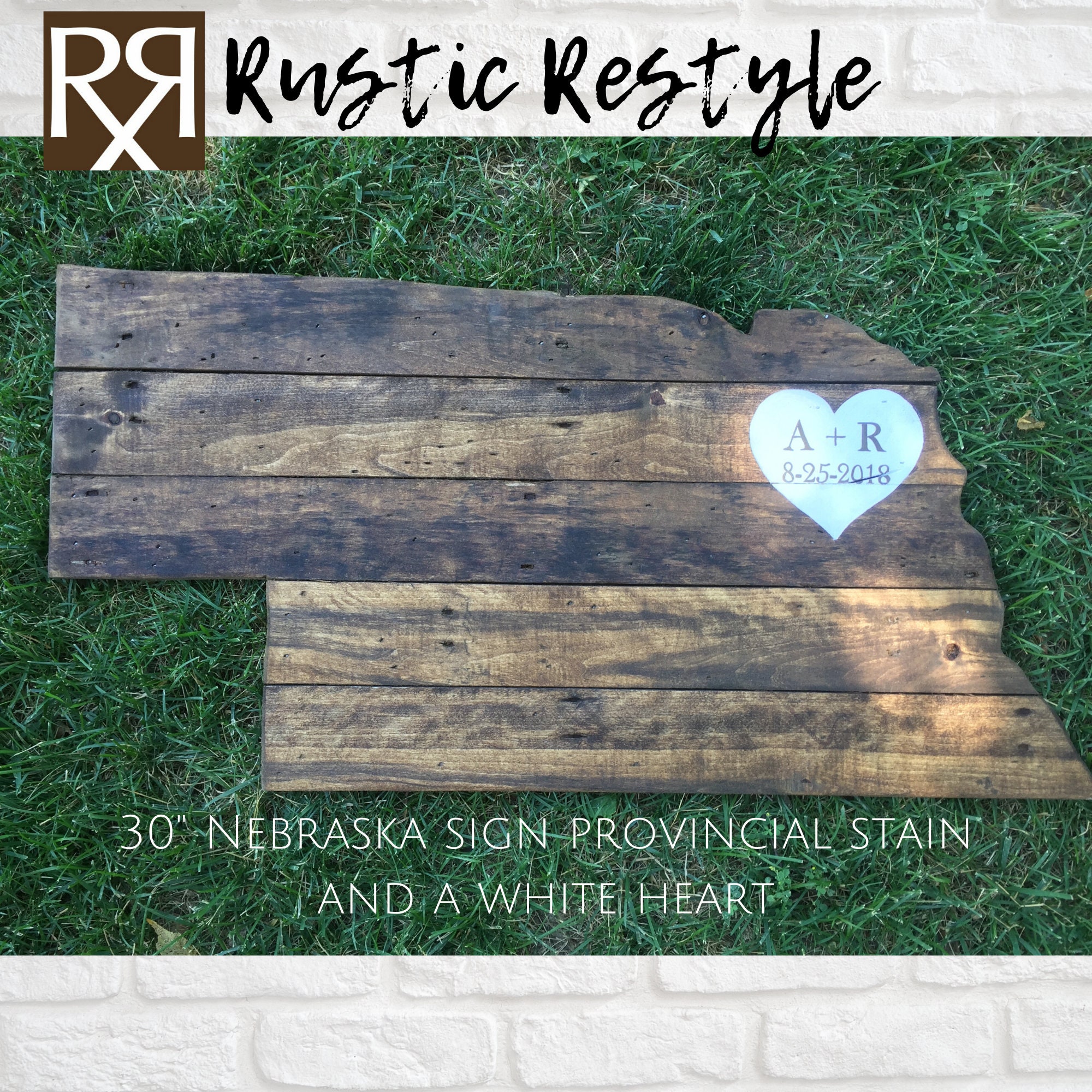Nebraska Wood Cutout, Nebraska Wall Map, State Sign, Wooden State Cut ...