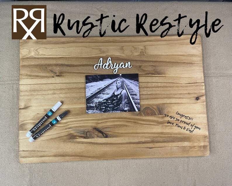 Graduation Guest Book Board Its a Signable Rustic Wood Sign, You Can ...