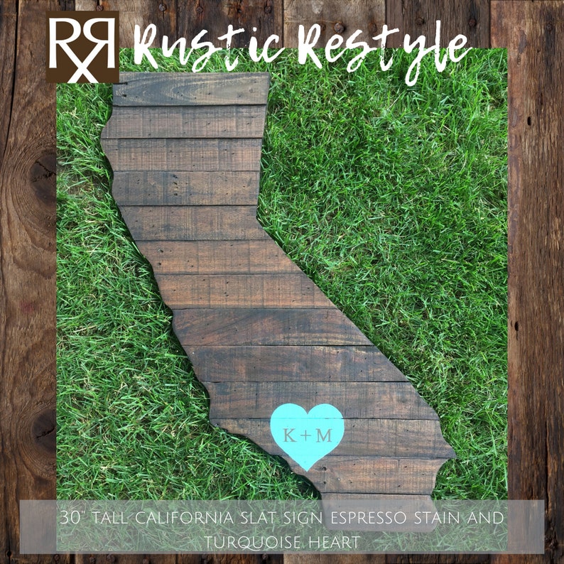 California Map California Wall Art Pallet State Cut Out - Etsy