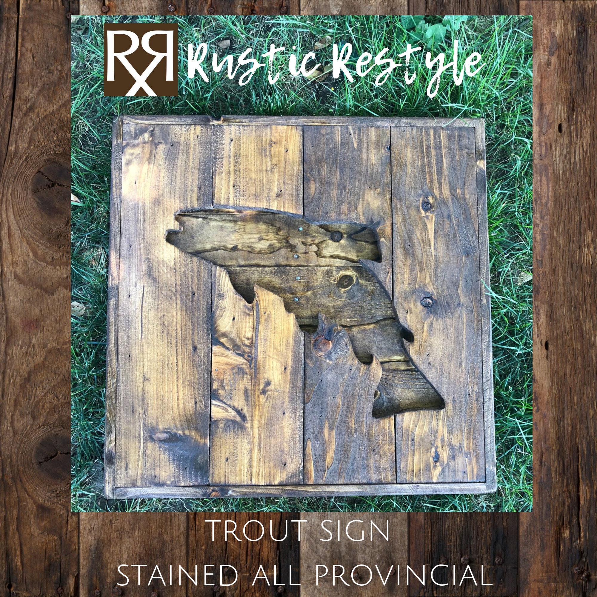Wooden Pallet Trout, Wall Hanging, Lake House Signs, Fish Gift Ideas ...