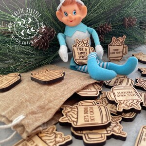 Elf Hot Chocolate Activity Tokens, Christmas Elf Kit - Etsy