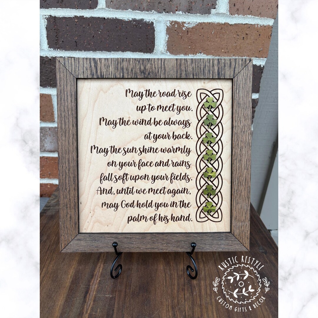 10x10 Irish Blessings Plaque - Etsy