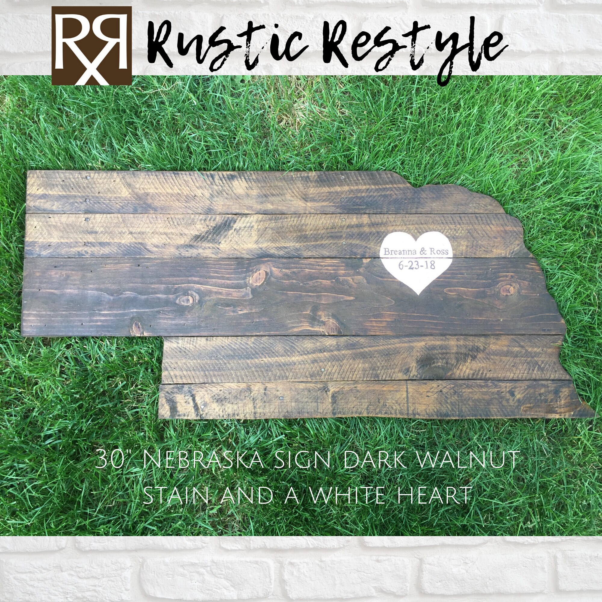Nebraska Wood Cutout, Nebraska Wall Map, State Sign, Wooden State Cut ...