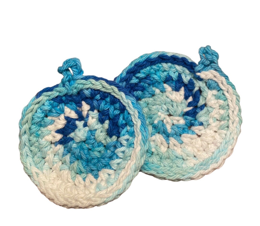 Face Scrubbie, Crochet Face Scrubbie, Set of 2, 100% Cotton, Handmade ...
