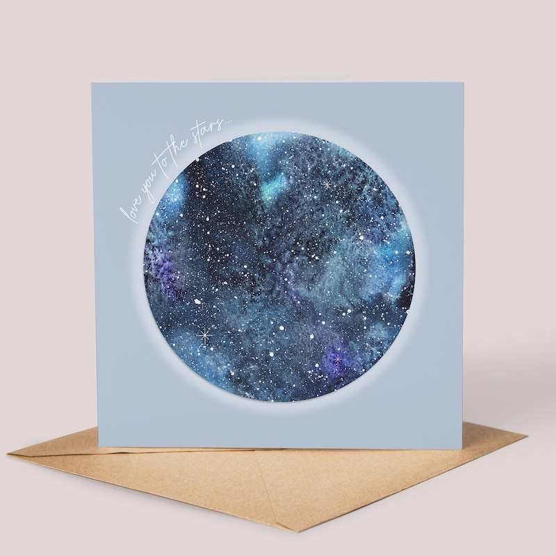 Hand Painted Card Star - Etsy UK