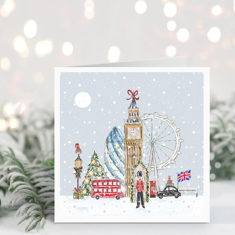 London Christmas Cards - Etsy