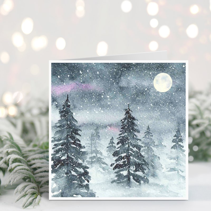 Watercolor Holiday Cards - Etsy