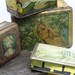 Collection of Six Decorative Tins, Storage Tins, Rustic Tins, Vintage ...