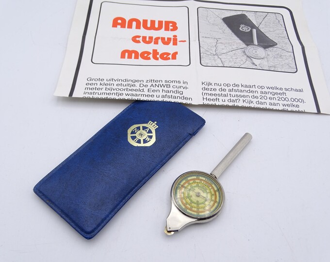 Vintage Double-sided Curvimeter, Map Reading Device, Distance Measuring ...