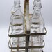 Vintage Bottle Rack With Two Vintage Glass Bottles, Rustic Style ...