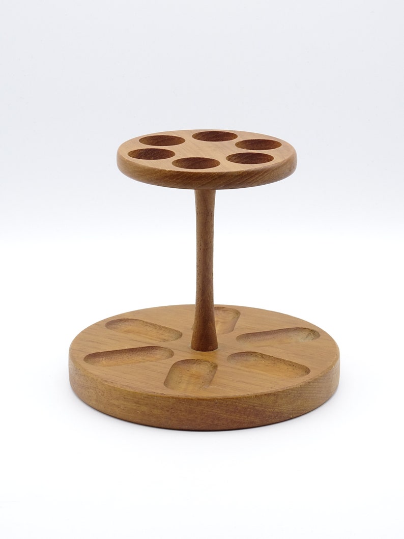 Mid Century Wooden Pipe Holder for Six Pipes Men's Club | Etsy