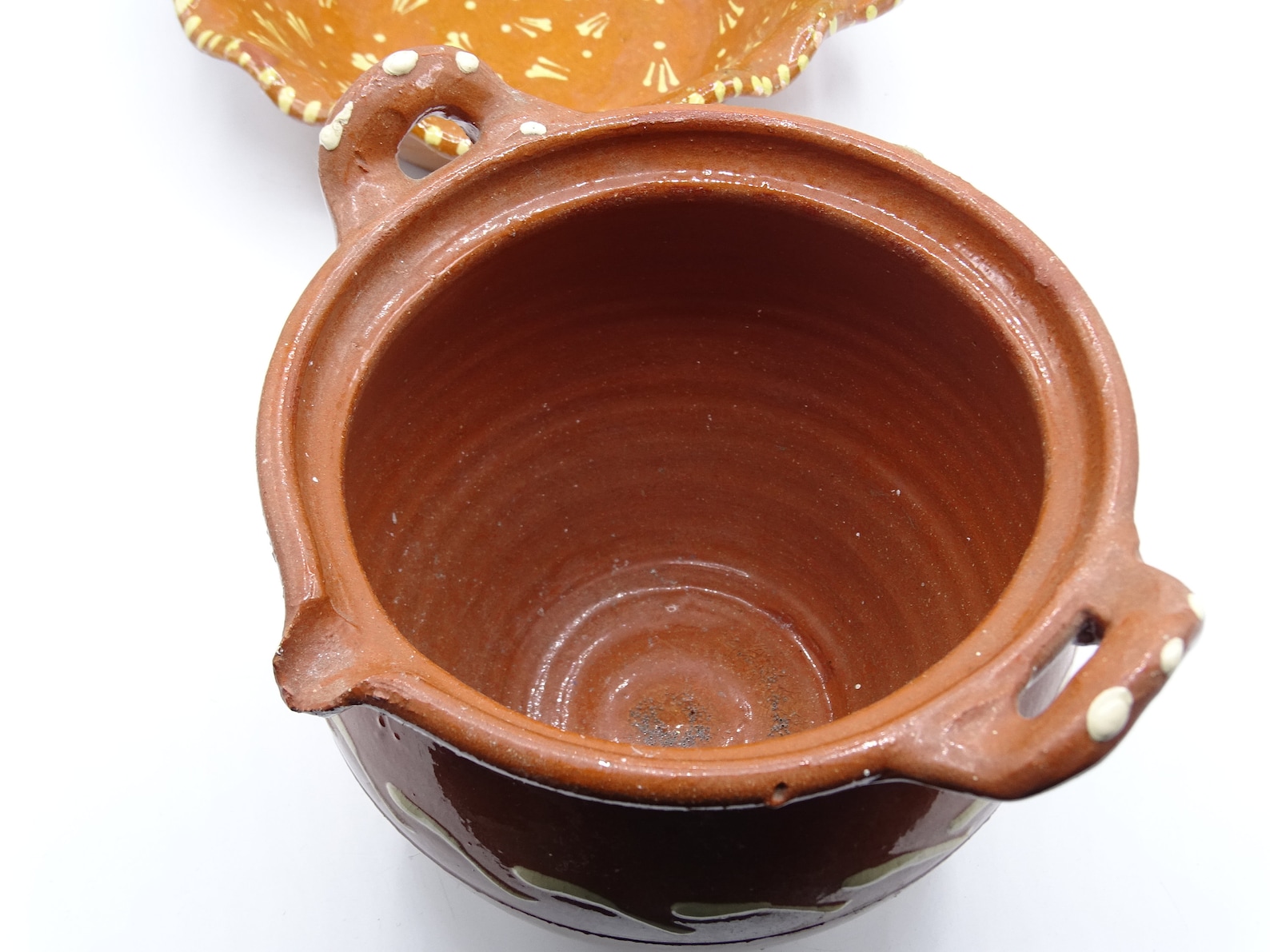 Collection of Slipware Pottery Items, Terracotta Slipware, Vintage ...