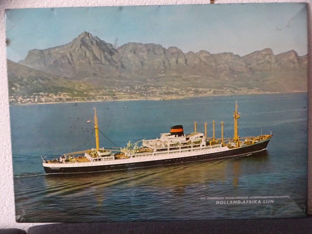 Holland-afrika Lijn Dutch Shipping Company Advertisment, Shipping ...