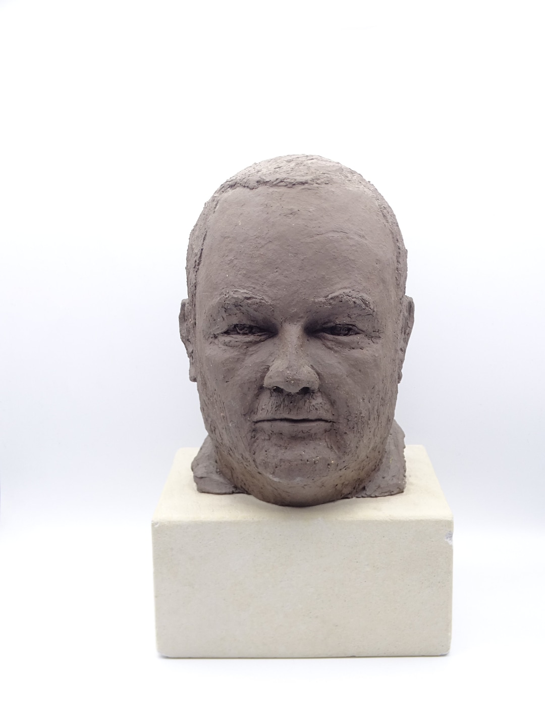 Clay Head Sculpture, Male Head Sculpture, Studio Clay Head Sculpture - Etsy