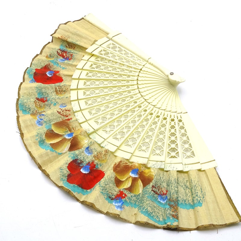 Hand Painted Fan - Etsy