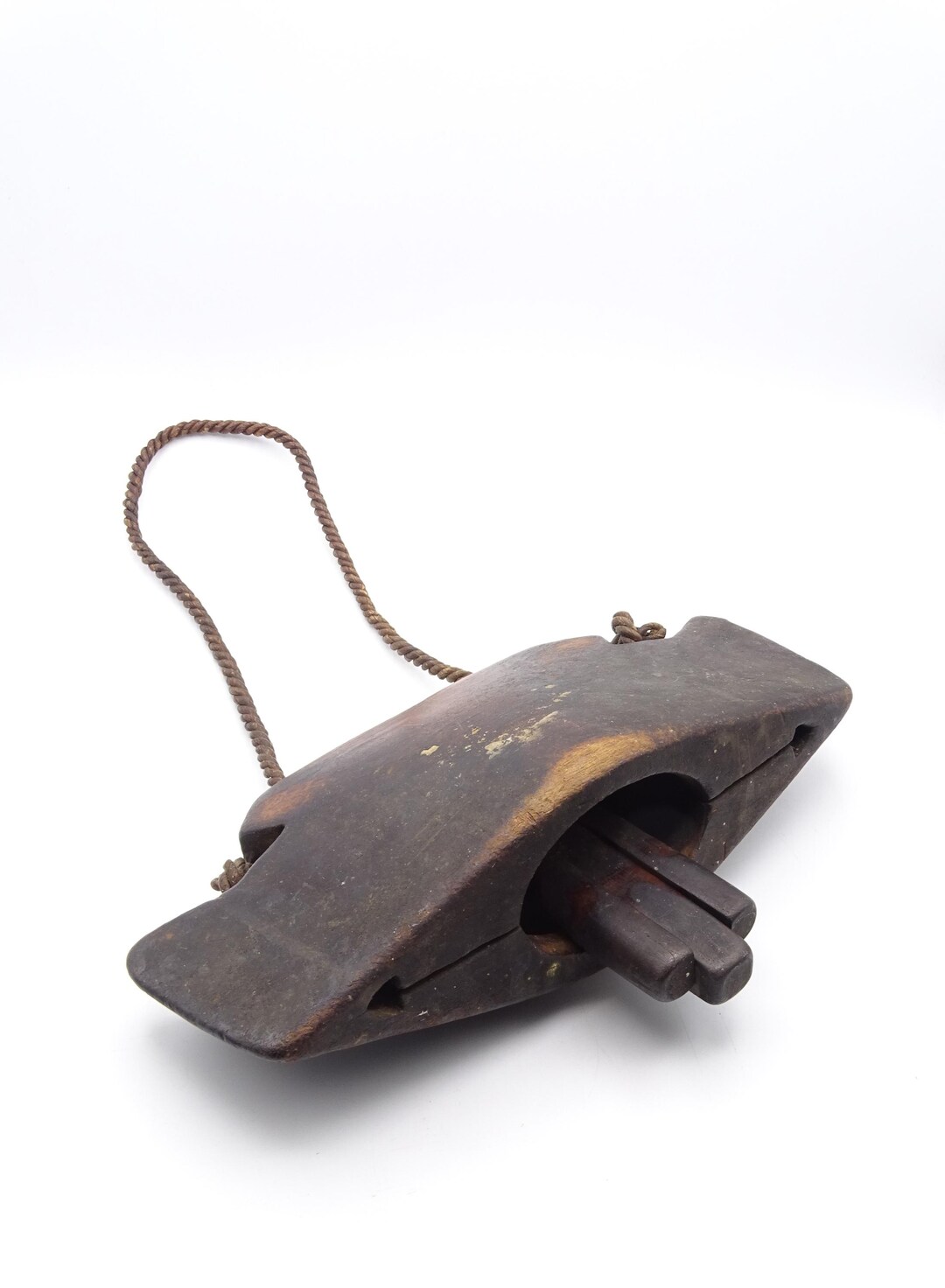 Large Wooden Cattle Bell, Wooden Cow Bell, Wooden Goat Bell, Farmhouse ...