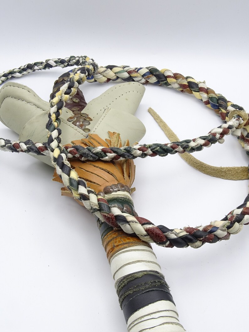 Vintage Handmade Leather Bull Whip Cowboy Accessory Cow Girl - Etsy
