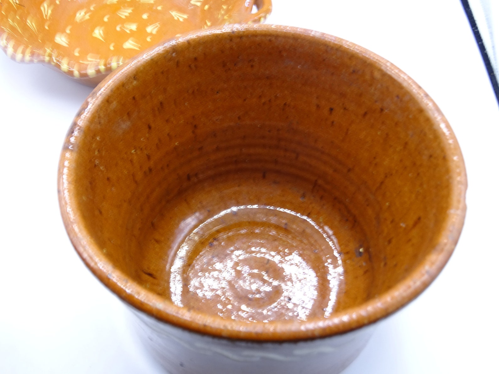 Collection of Slipware Pottery Items, Terracotta Slipware, Vintage ...