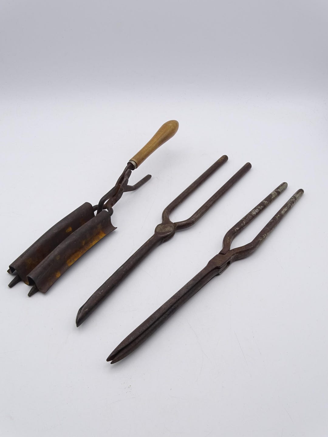 Collection of Antique Curling Irons, Vintage Hairdressing, Antique ...