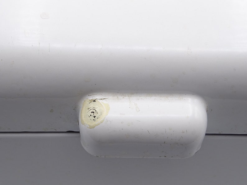 Vintage White Enamel Bread Bin White Enamel Bread Box - Etsy