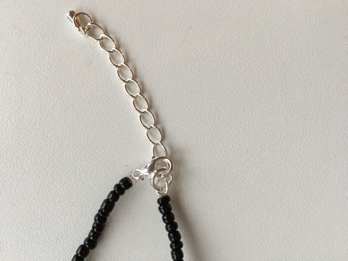 Reggae Rasta style choker necklace with extender chain | Etsy