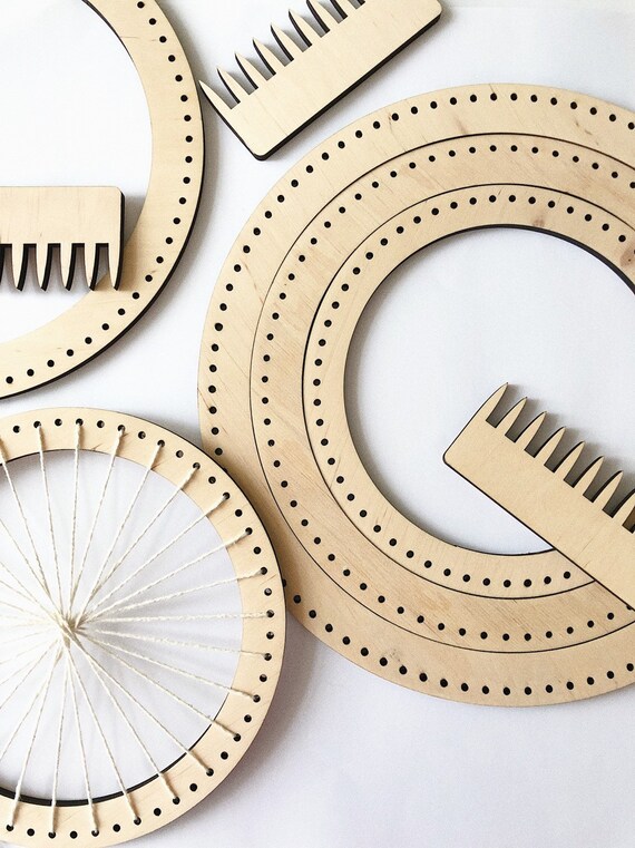 CIRCULAR LOOMS round weaving loom pack of three circle | Etsy