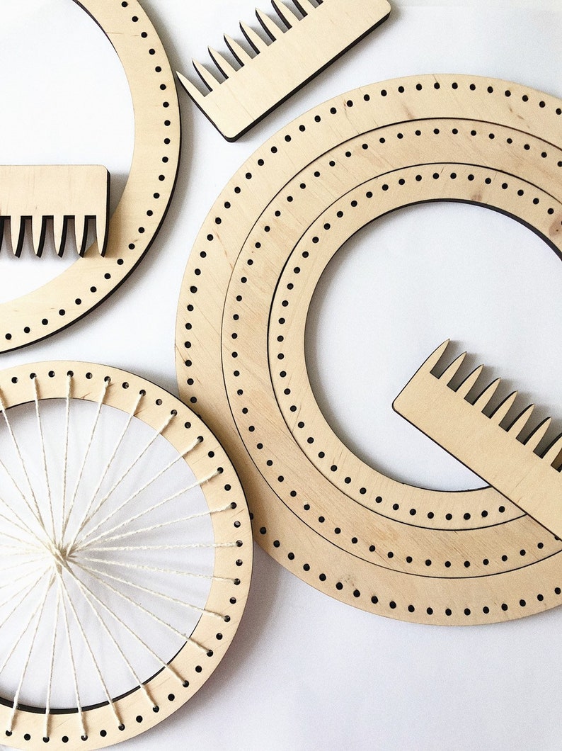CIRCULAR LOOMS round weaving loom pack of three circle | Etsy