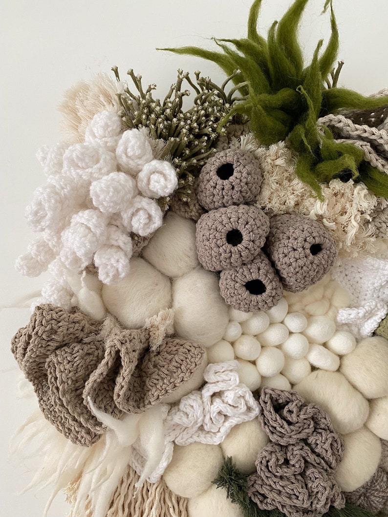 Unique Coral Reef Weaving With Crocheted and Knitted Details - Etsy