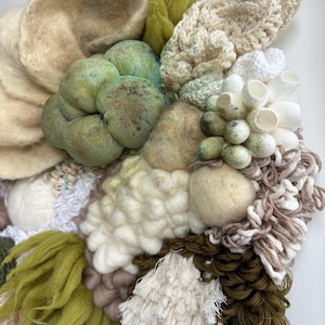 Unique Coral Reef Weaving Wall Art With Crocheted, Knitted, Felted ...