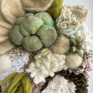 Unique Coral Reef Weaving Wall Art With Crocheted, Knitted, Felted ...