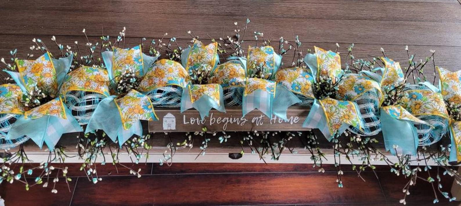 Floral Garland for Mantle Spring and Summer Garland Daisies - Etsy