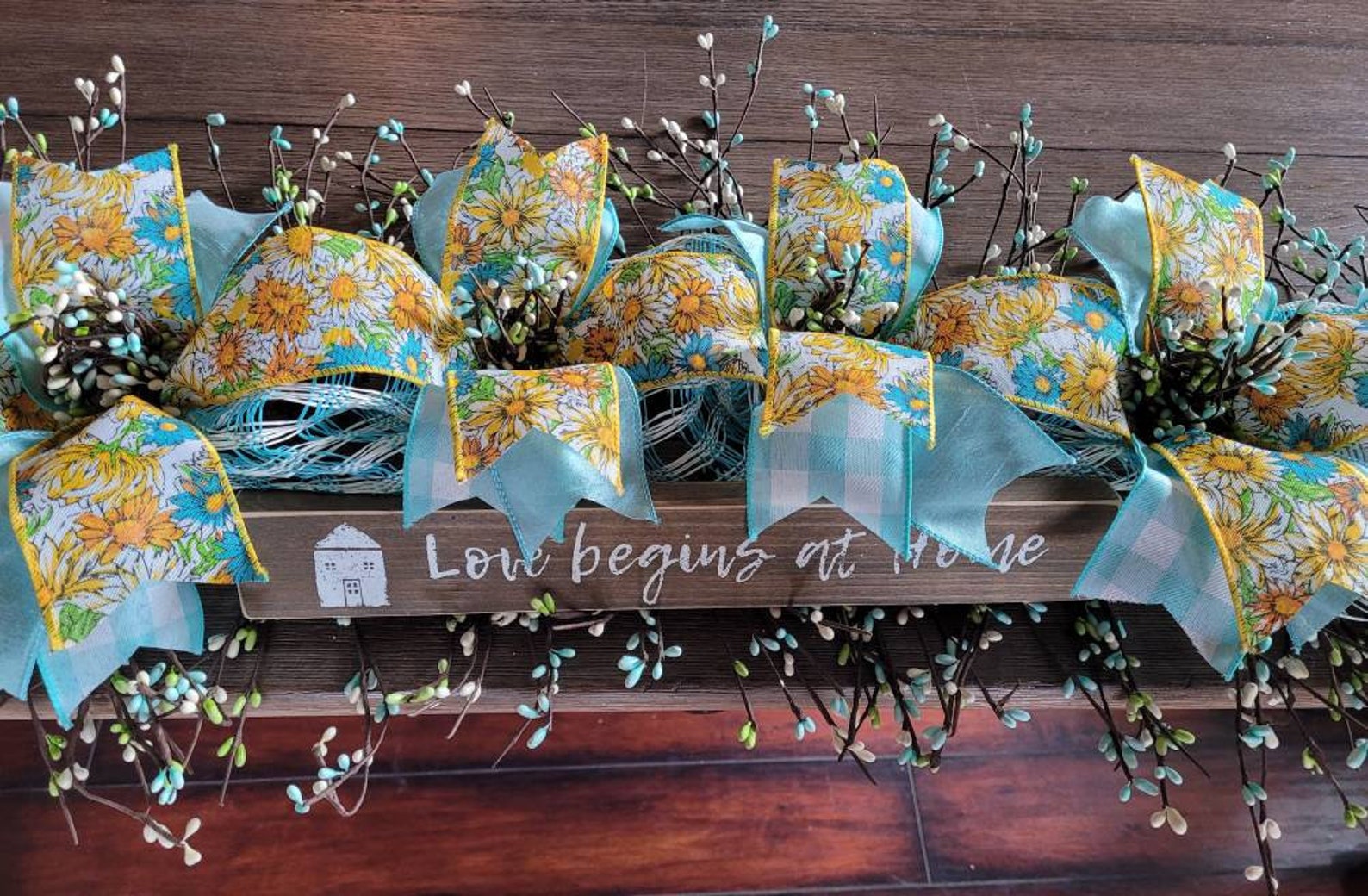 Floral Garland for Mantle Spring and Summer Garland Daisies | Etsy