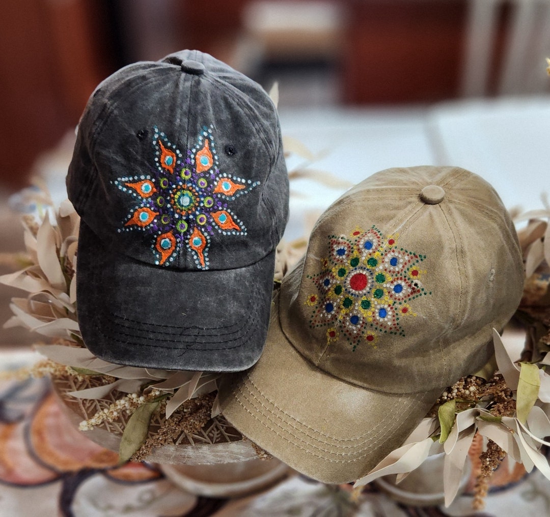 Hand Painted Caps, Ladies Hats, Women's Caps - Etsy